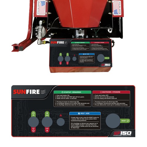 Designs | Modern Label for Unique Commercial Heater | Product label contest