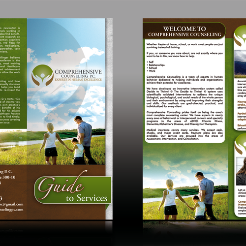 Designs | Comprehensive Counseling P.C. needs a tri-fold brochure ...