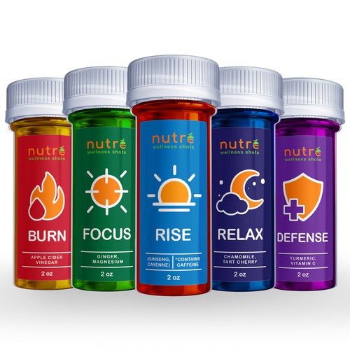 Designs | Small Wellness Shot Label! | Product label contest