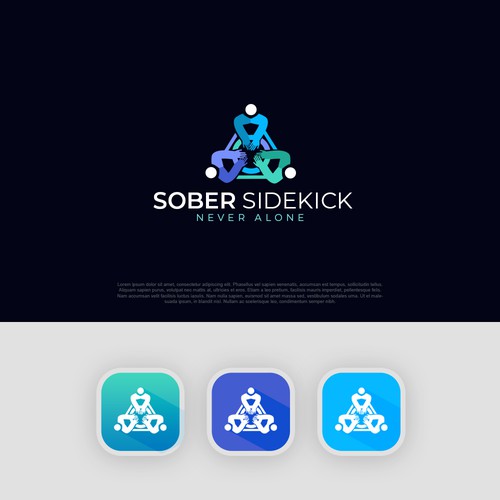 Designs | Design powerful Icon for the Sober Sidekick app | Logo design ...