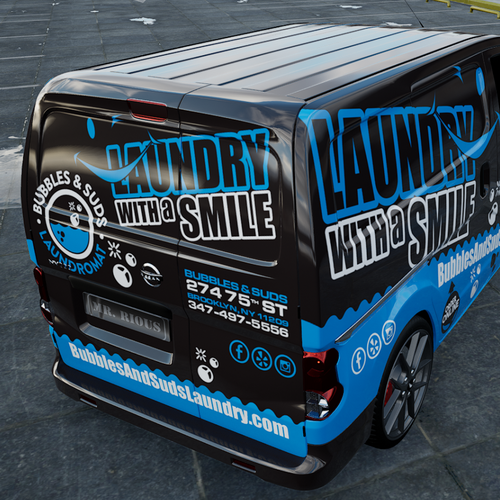 Designs | Laundromat Van design | Car, truck or van wrap contest
