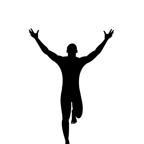 Express the emotion of the 'winning man' | Logo design contest