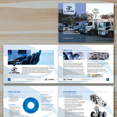 Create Capability Statement Brochure for IC Pipes Pty Ltd | Brochure ...
