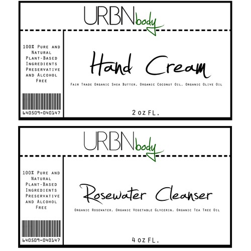 Design an ultra modern label for an organic skincare line | Product ...