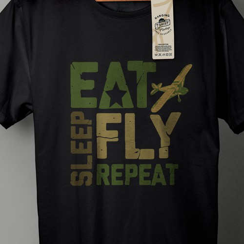 Guaranteed / Blind Contest Design Aviation Themed T-Shirt | T-shirt contest