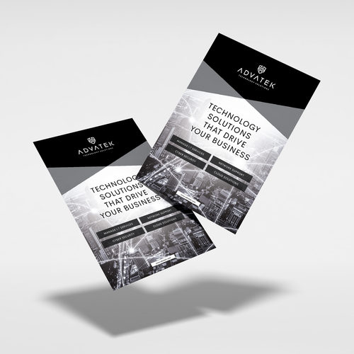 Designs | Sleek and modern newspaper ad for IT service Company ...