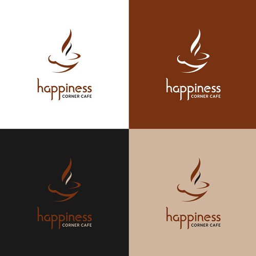 Design a unique logo for Happiness corner cafe | Logo design contest