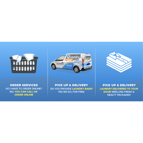 Banner for Laundry Pickup & Delivery Service | Banner ad contest