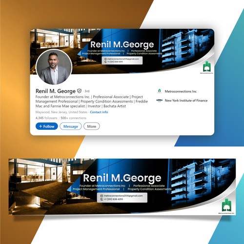 Designs | Super Cool trendy LinkedIn profile banner | Signage contest