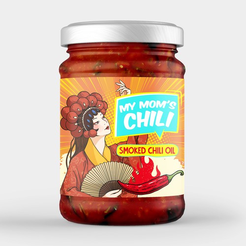 Designs | Creative label for new chili crisp sauce brand | Product ...