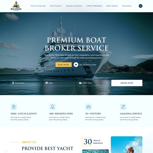 Designs | 🛥️ 👙🚤 Awesome boat / yacht brokerage firm changing the ...