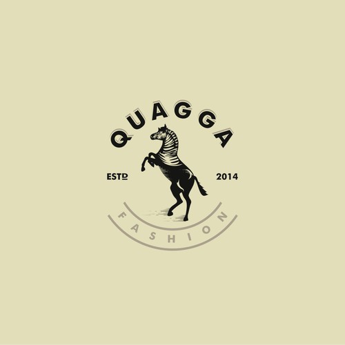 Create a vintage/modern/simple logo for Quagga, nature-inspired Fashion ...