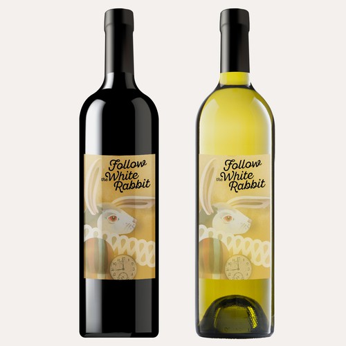 Follow the White Rabbit and Create a Wonderful Wine Label!! | Product ...