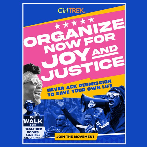 Designs | Organize for Joy & Justice! | Illustration or graphics contest