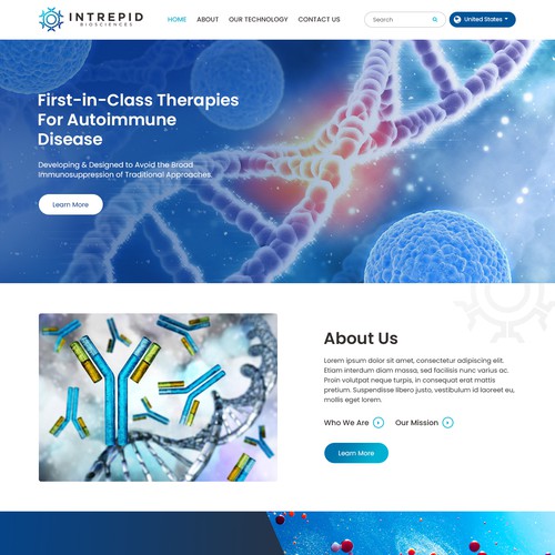 Designs | Biotech Website Design | Web page design contest