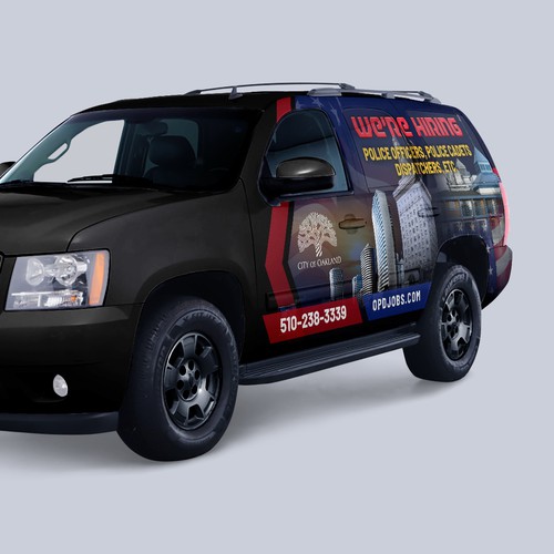 Designs | Recruiting Vehicle Wrap for City of Oakland PD | Car, truck ...