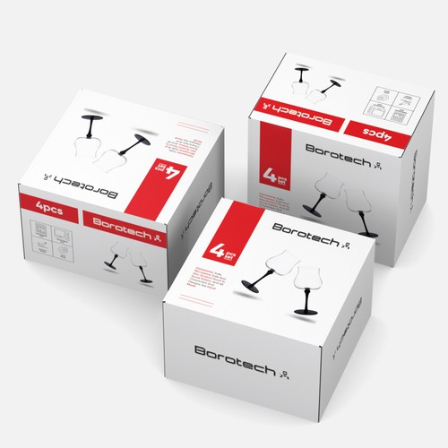 Designs | eye catching glassware box designing , | Product packaging ...