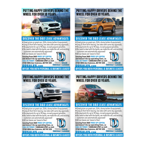 Simple Leasing ad | Poster contest