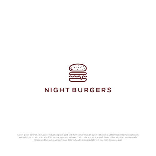 Night Burgers | Logo design contest
