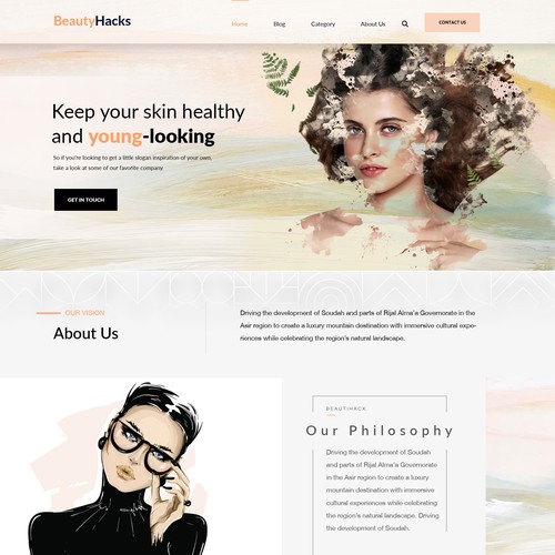 Designs | We need a cutting edge web page design for beauty blog ...