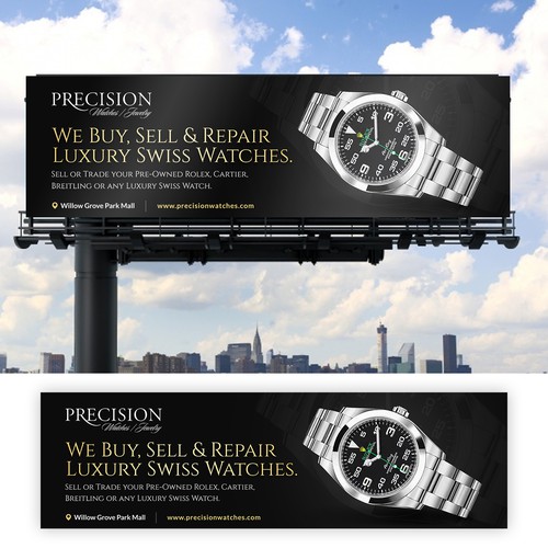 Luxury Watch Billboard Design | Signage contest