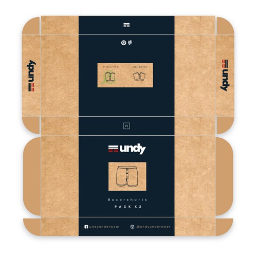Create an awesome box design for a new underwear brand | Product ...