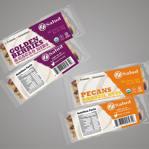 Unique design for organic health bar! | Product label contest