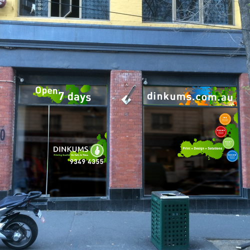 Creative shop front design for print & design business | Signage contest