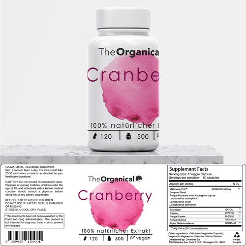 Clean and simple packaging label design with a guaranteed long-term ...