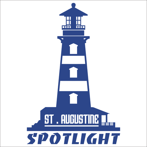 Create a minimalist illustration logo for St. Augustine Spotlight, part ...