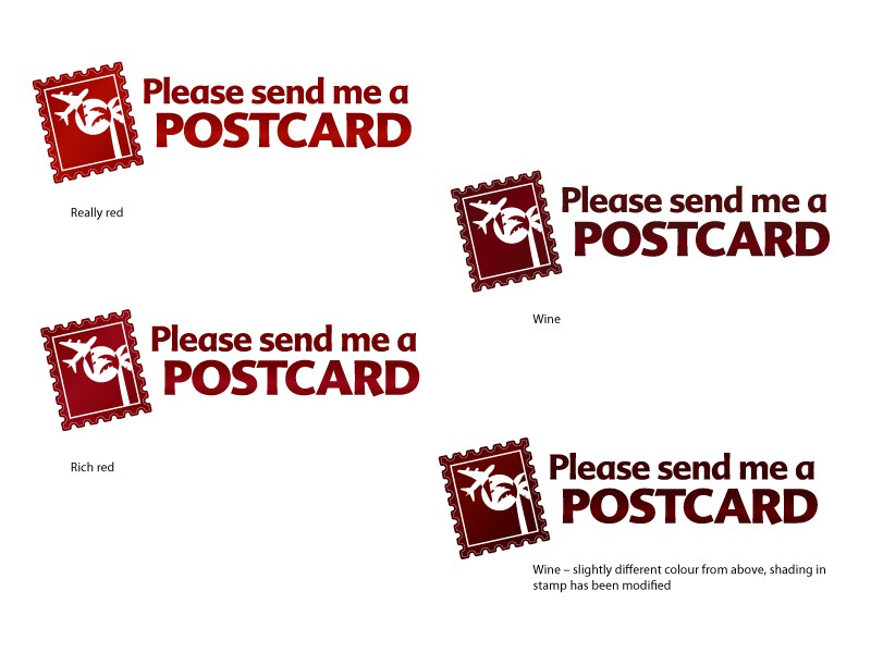 Please send me a postcard | Logo design contest