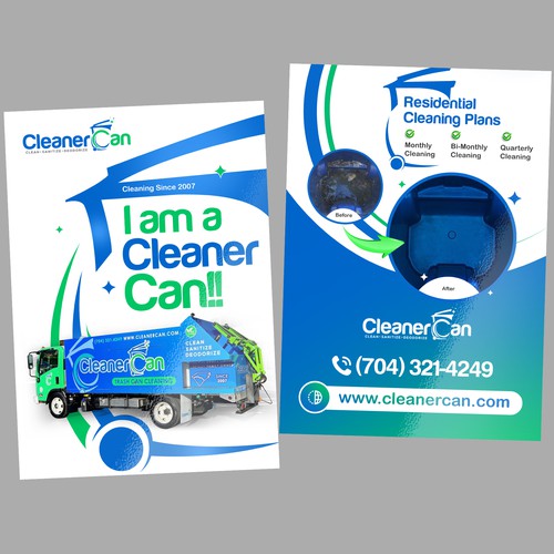 Designs | Trash Can Cleaning Business Flyer | Postcard, flyer or print ...