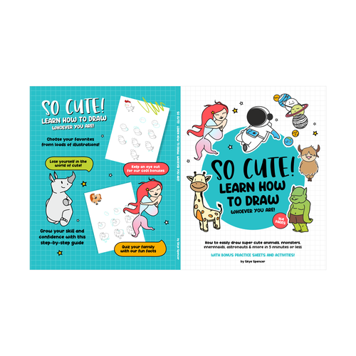 Designs | STAND OUT BOOK COVER DESIGN NEEDED! Learn how to draw Cute ...