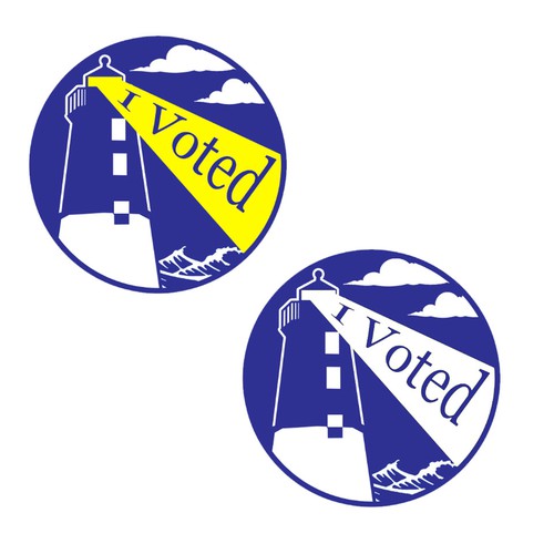 "I Voted" (in Rhode Island) sticker | Sticker contest