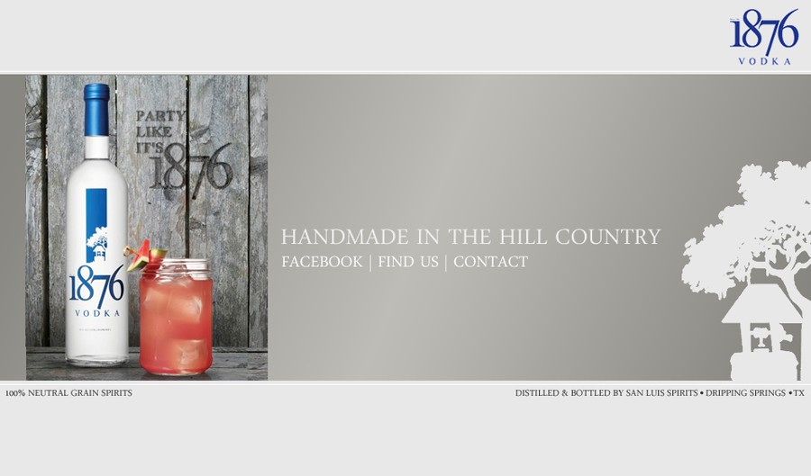 1876 Vodka Website Homepage design | Web page design contest