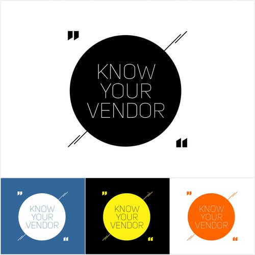 Know Your Vendor | Logo design contest