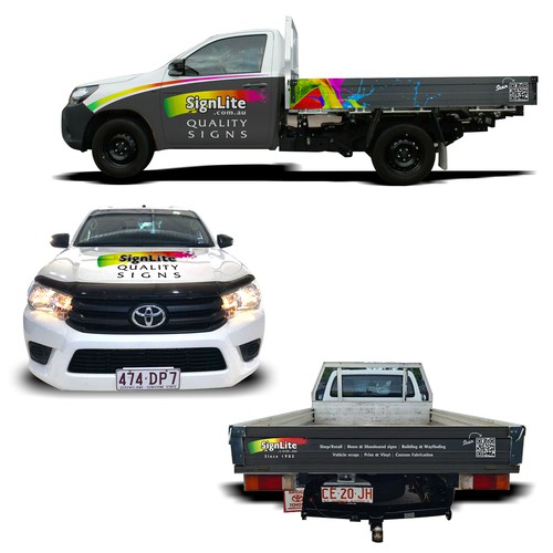 Designs | Ute vehicle wrap design for Sign Shop! | Car, truck or van ...