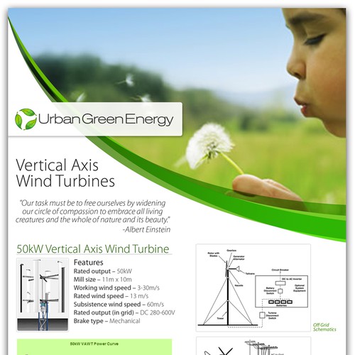 Product Brochure for Wind Energy Company | Print or packaging design ...