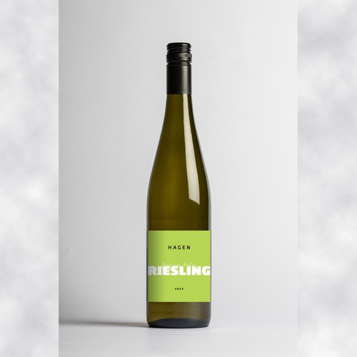 Create a tight and modern German riesling label | Product label contest