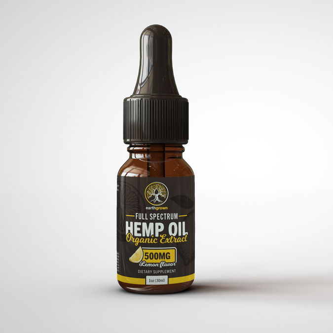 Create a Tincture Bottle Label for Our New CBD Oil / Hemp Oil Organic ...