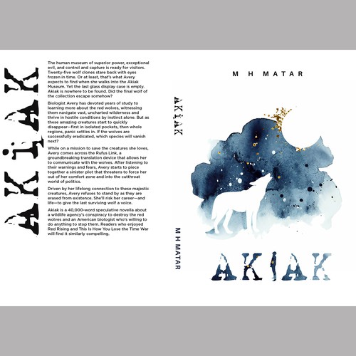 Designs | AKIAK - FICTION BOOK COVER | Book cover contest