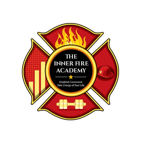 Design a powerful, eye-catching logo for a firefighter that inspires ...