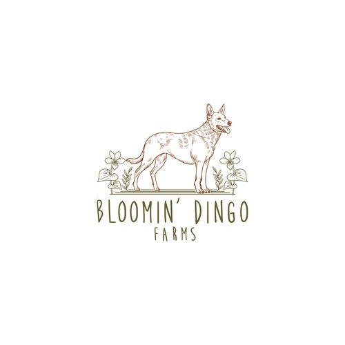 Designs | Playful logo for Bloomin' Dingo Farms - Cut Flowers | Logo ...