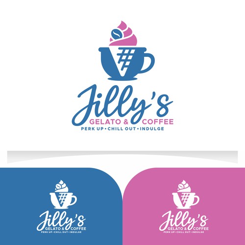 Designs | Unique and Elegant Coffee and Gelato Mobile Cafe Concept Logo ...