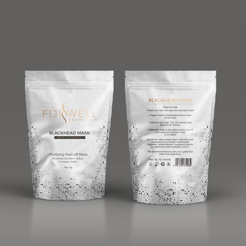 Luxury blackhead cosmetics packets with additional work for the winner ...