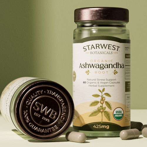 Designs | Organic Herb Capsule Label Design | Product packaging contest