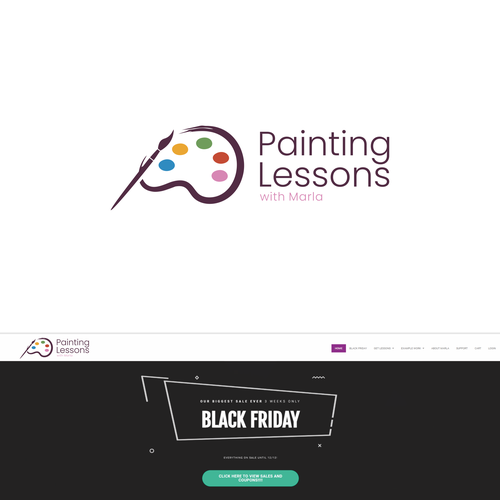 Designs | New Logo For Painting Lessons with Marla | Logo design contest