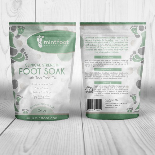 Designs | Design a Memorable Pouch Package for a Sea Salt Foot Soak by ...