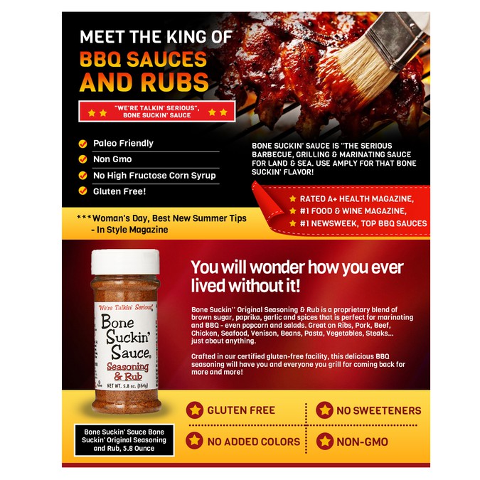 BBQ sauce and Rub Company needs a new banner look | Banner ad contest
