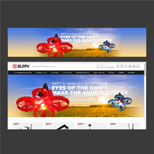 cool drone products need a cool banner ads | Banner ad contest